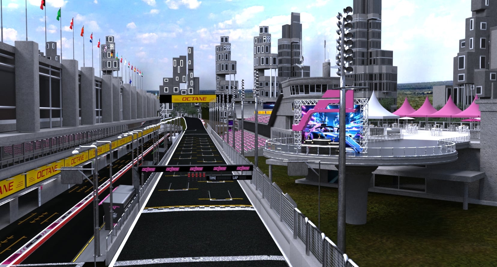 Concept Race Car Track | Daz 3D