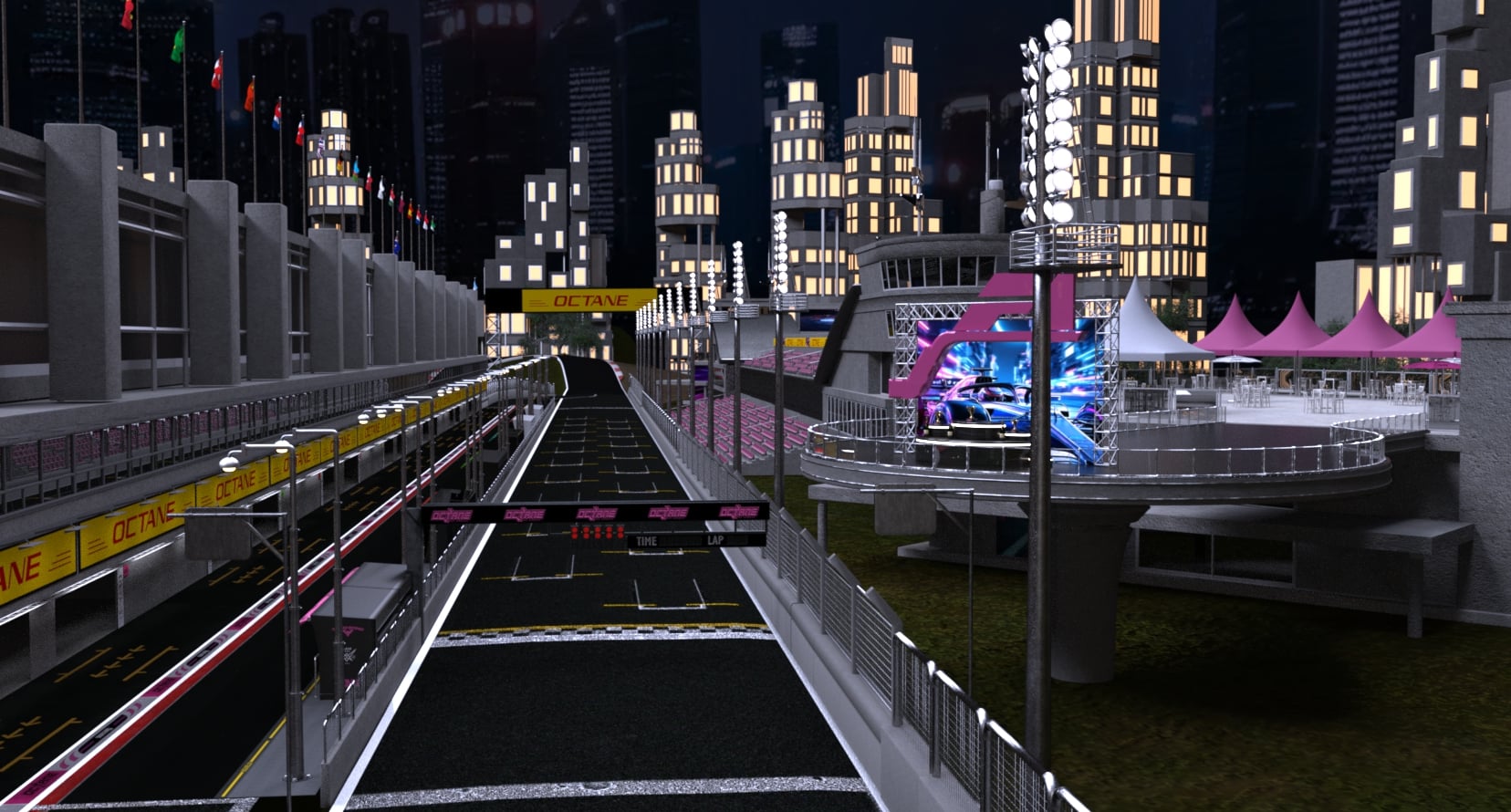 Concept Race Car Track | Daz 3D