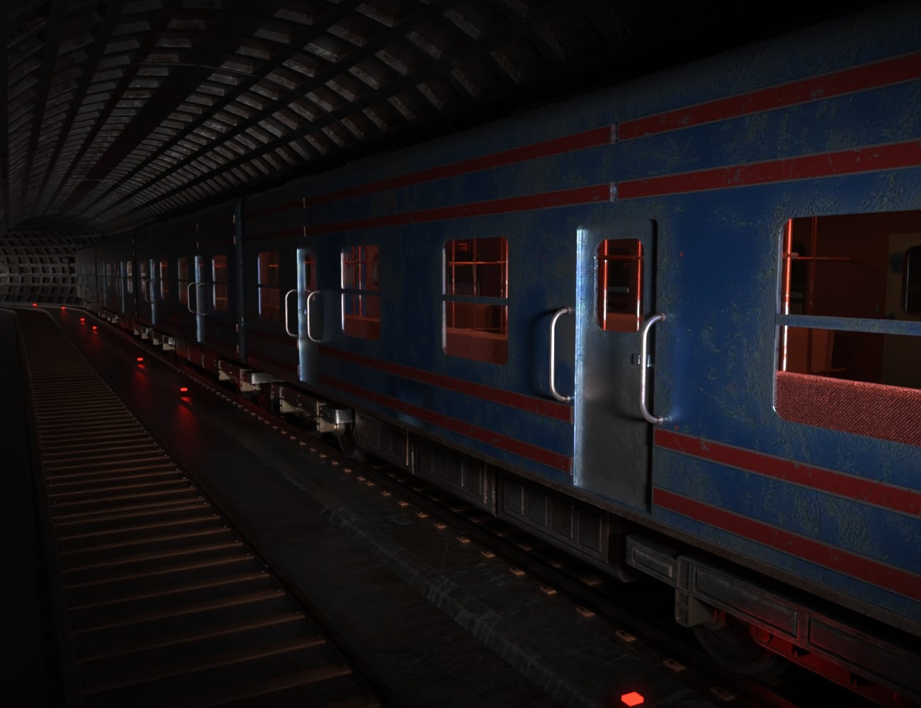 AP Post Apocalyptic Subway Train | Daz 3D