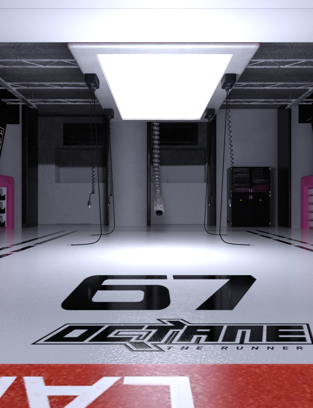 Concept Race Car Pit Lane Garage | Daz 3D