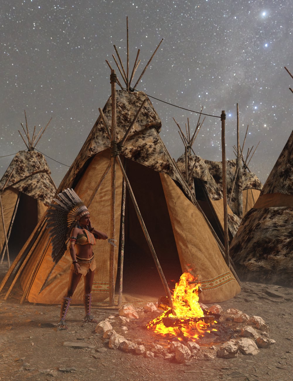Native American Tents 2 | Daz 3D