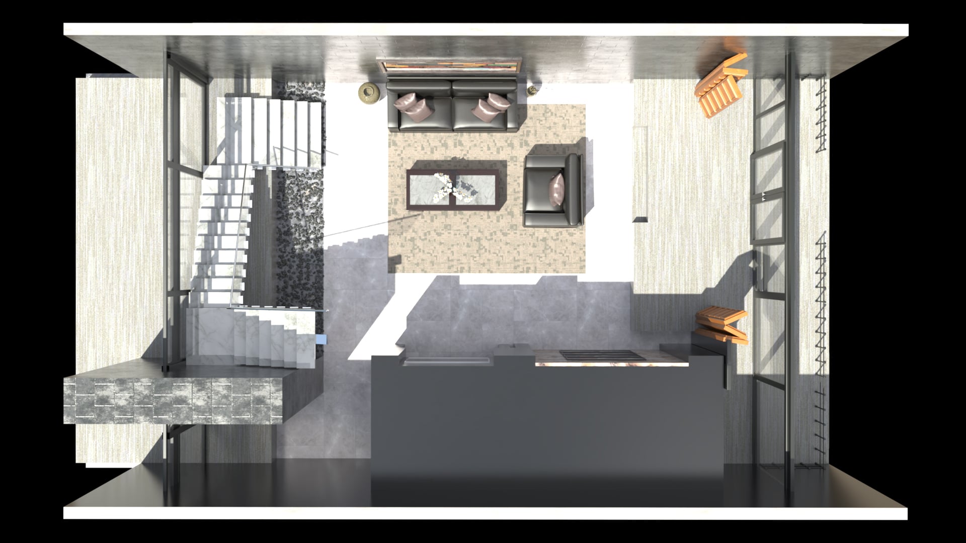 Lower Living Room | Daz 3D