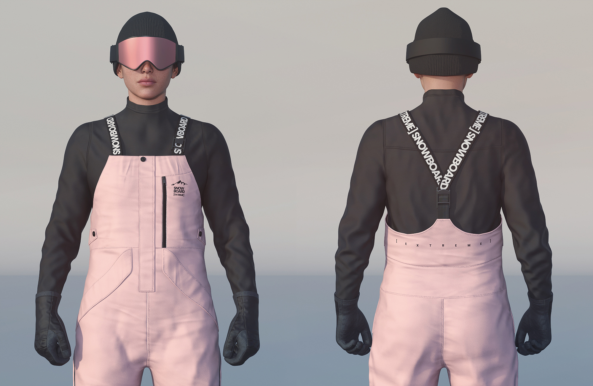dForce Snowboard Outfit for Genesis 9 | Daz 3D