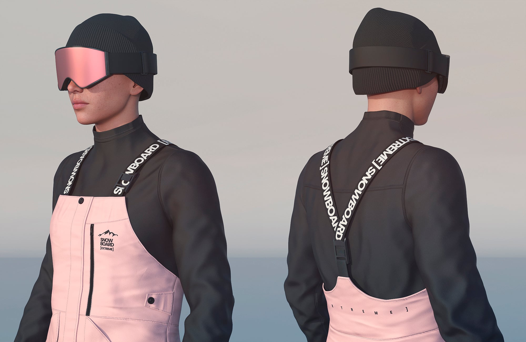 dForce Snowboard Outfit for Genesis 9 | Daz 3D
