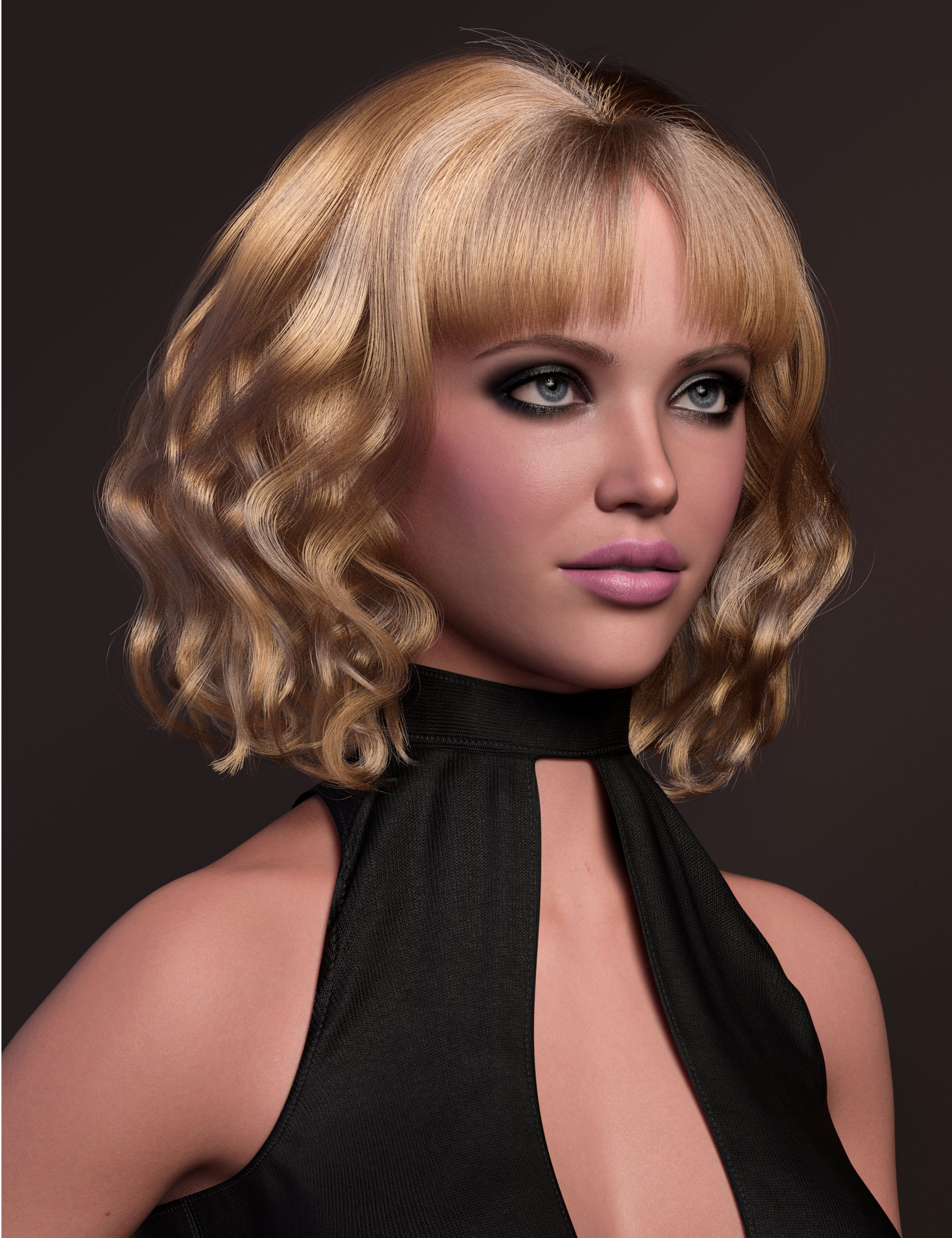 dForce Strand-Based Doll Style Curly Bob Hair Color Expansion ⋆ 3d ...