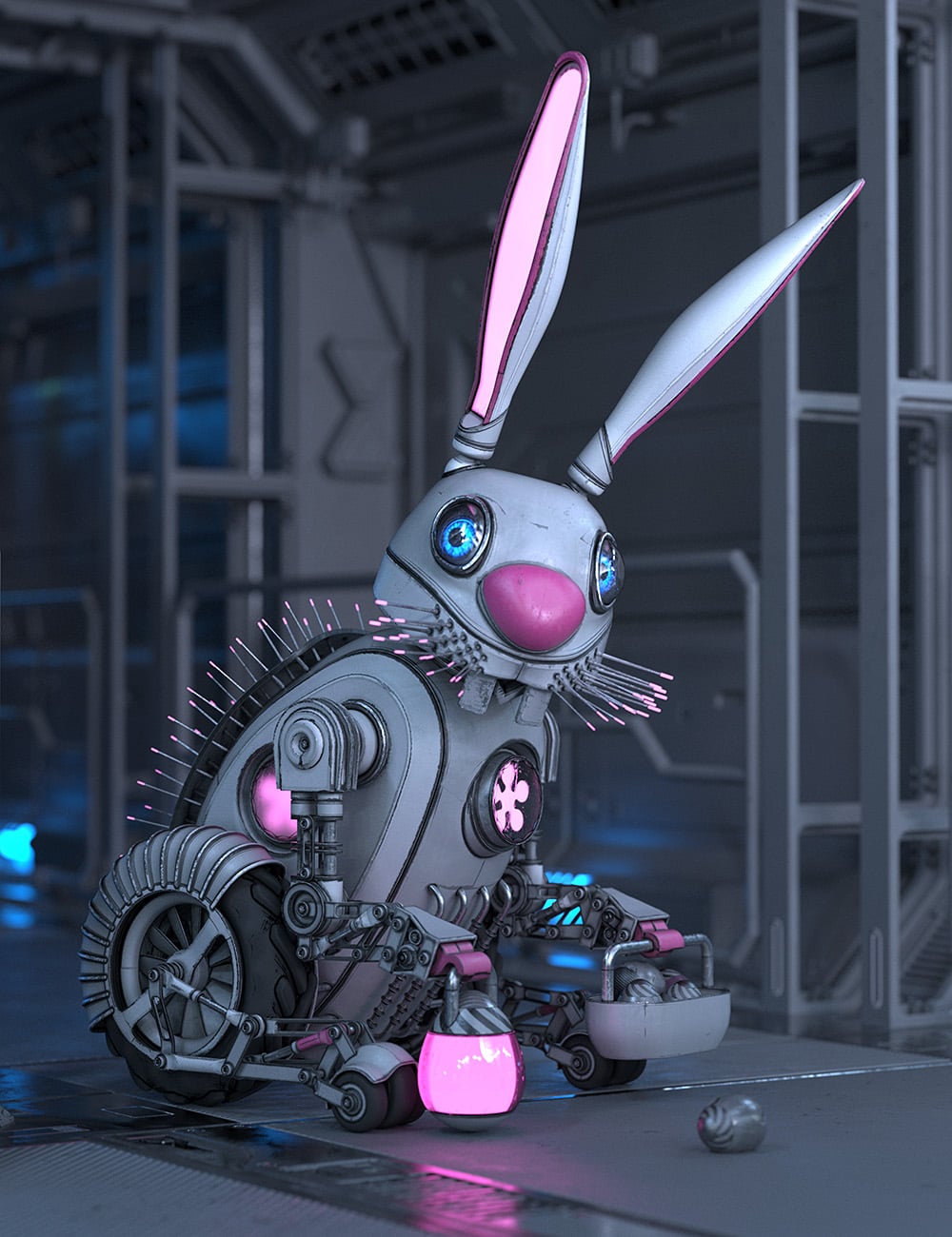 The Cog Regime Robo Bunny | Daz 3D