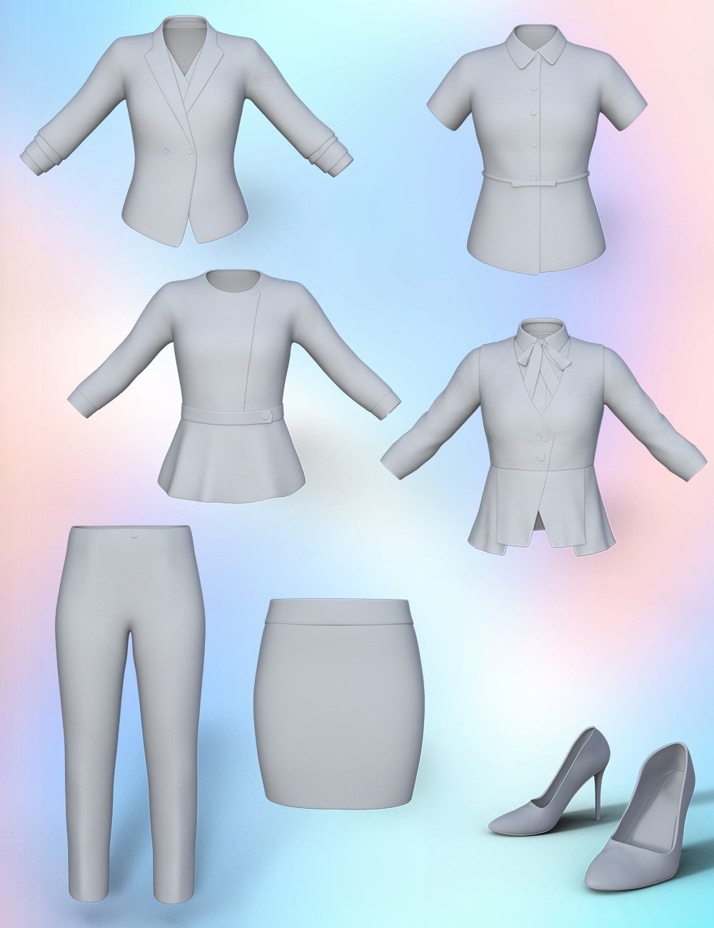 Collection of Bussiness Suits for Genesis 9 | Daz 3D