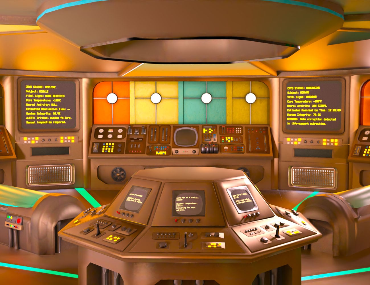 Cryo-Vault: HS-2000 Command Center | Daz 3D
