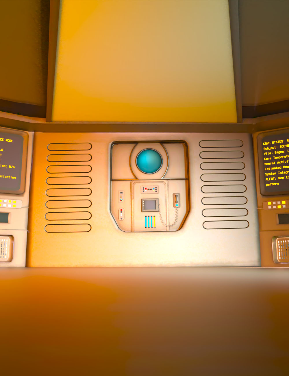 Cryo-Vault: HS-2000 Command Center | Daz 3D