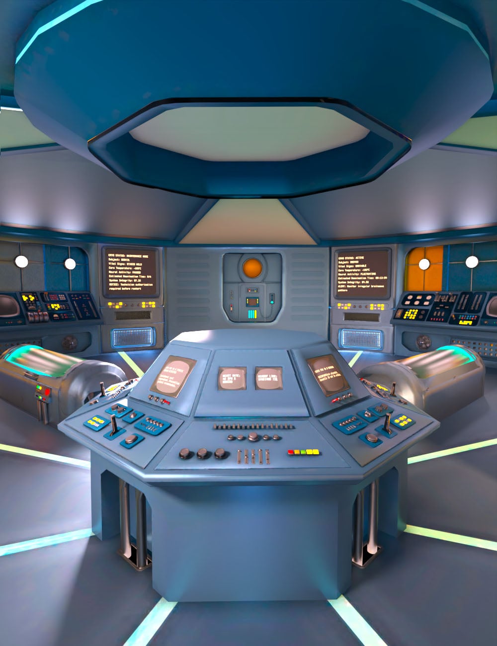 Cryo-Vault: HS-2000 Command Center | Daz 3D