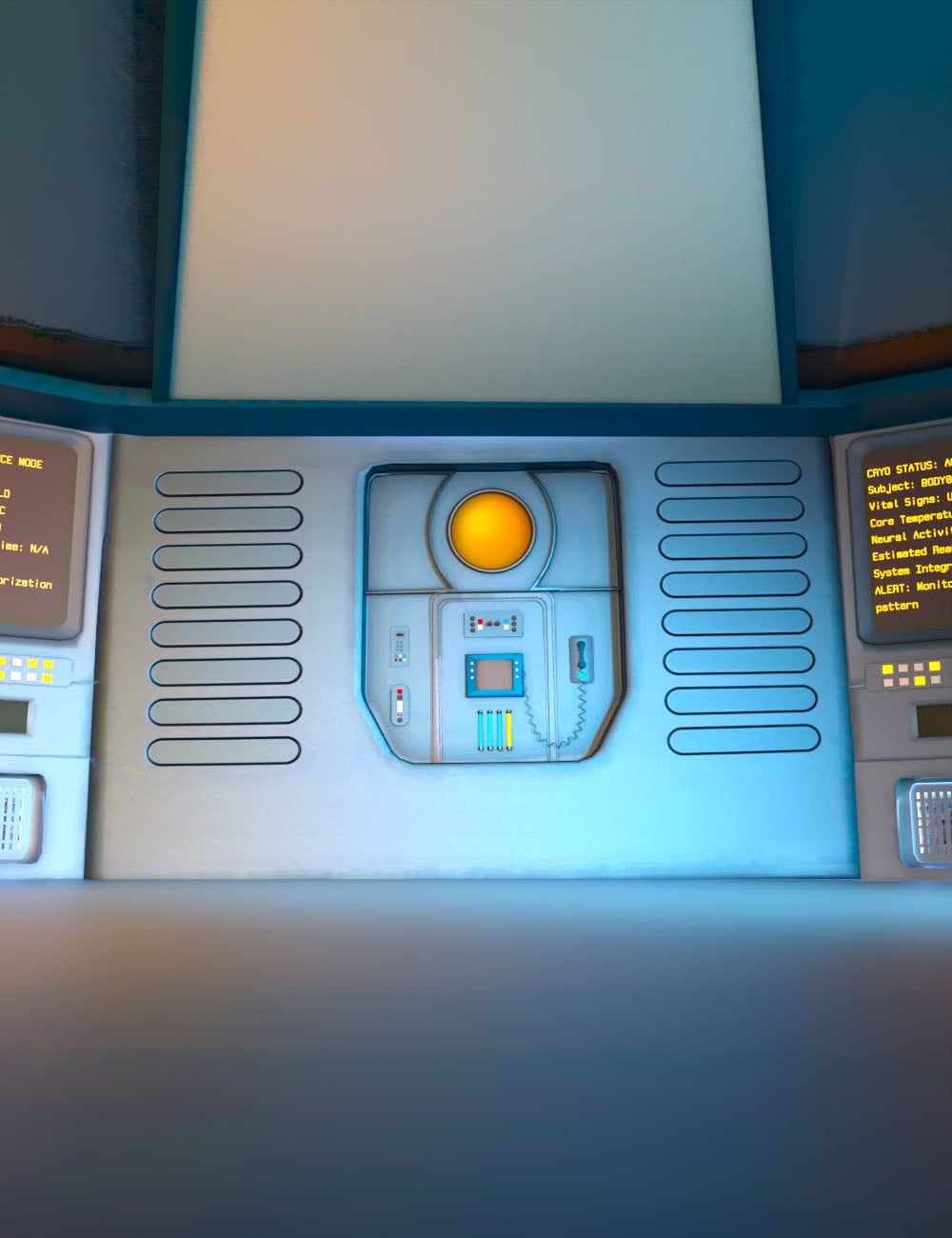 Cryo-Vault: HS-2000 Command Center | Daz 3D