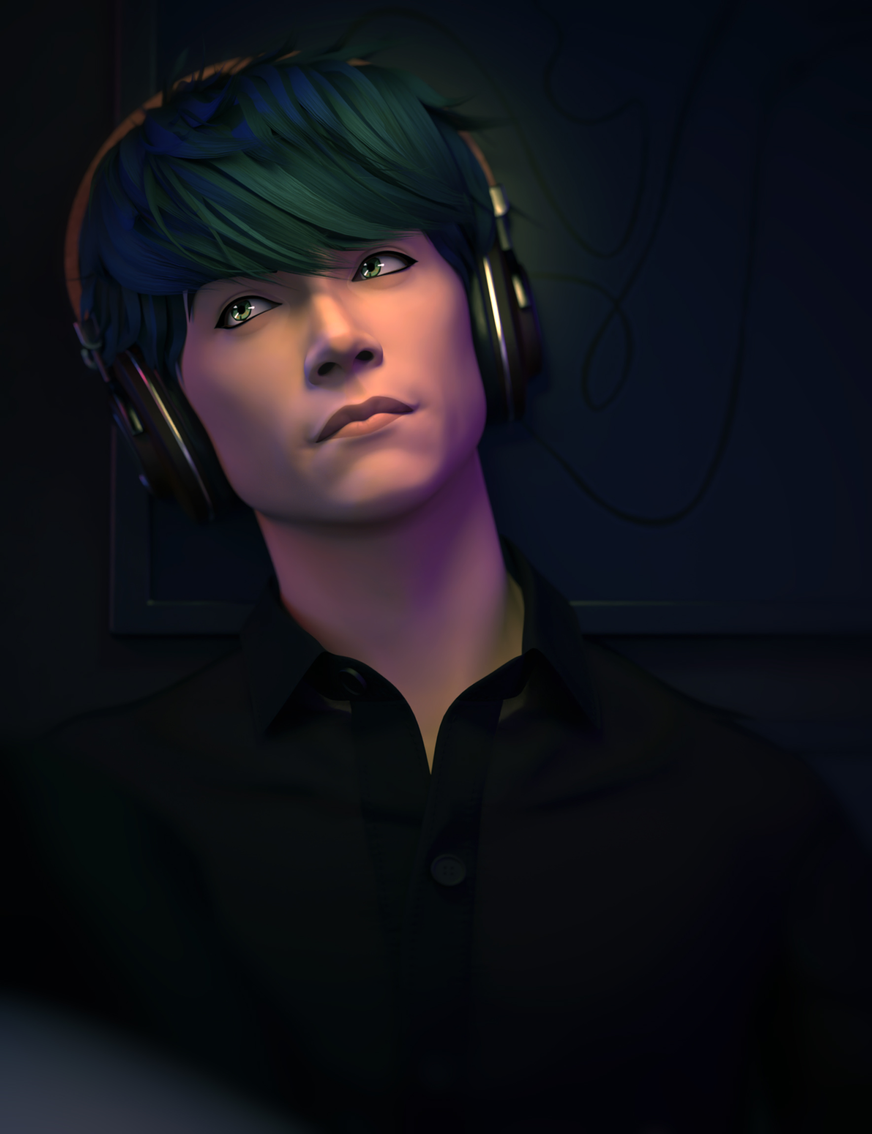 Painterly Short Cropped Hair | Daz 3D