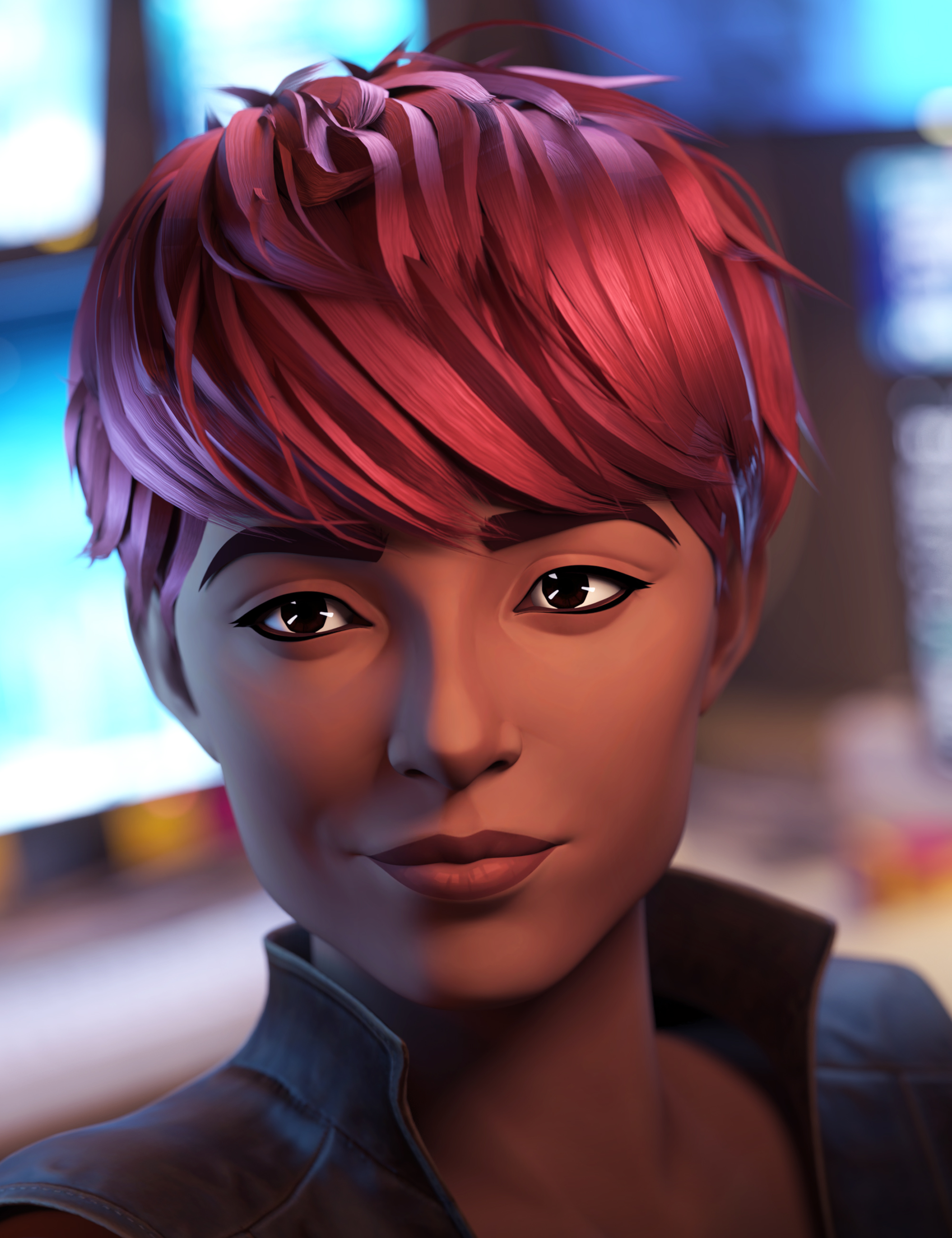 Painterly Short Cropped Hair | Daz 3D