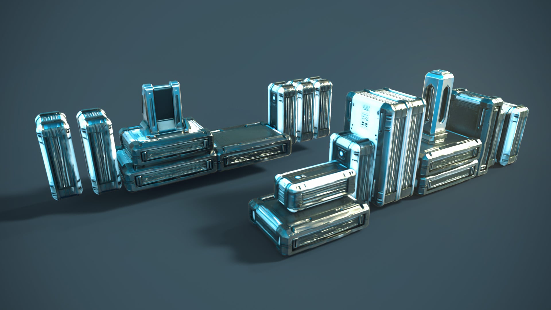 Polish Scifi Interior Modular Assets | Daz 3D