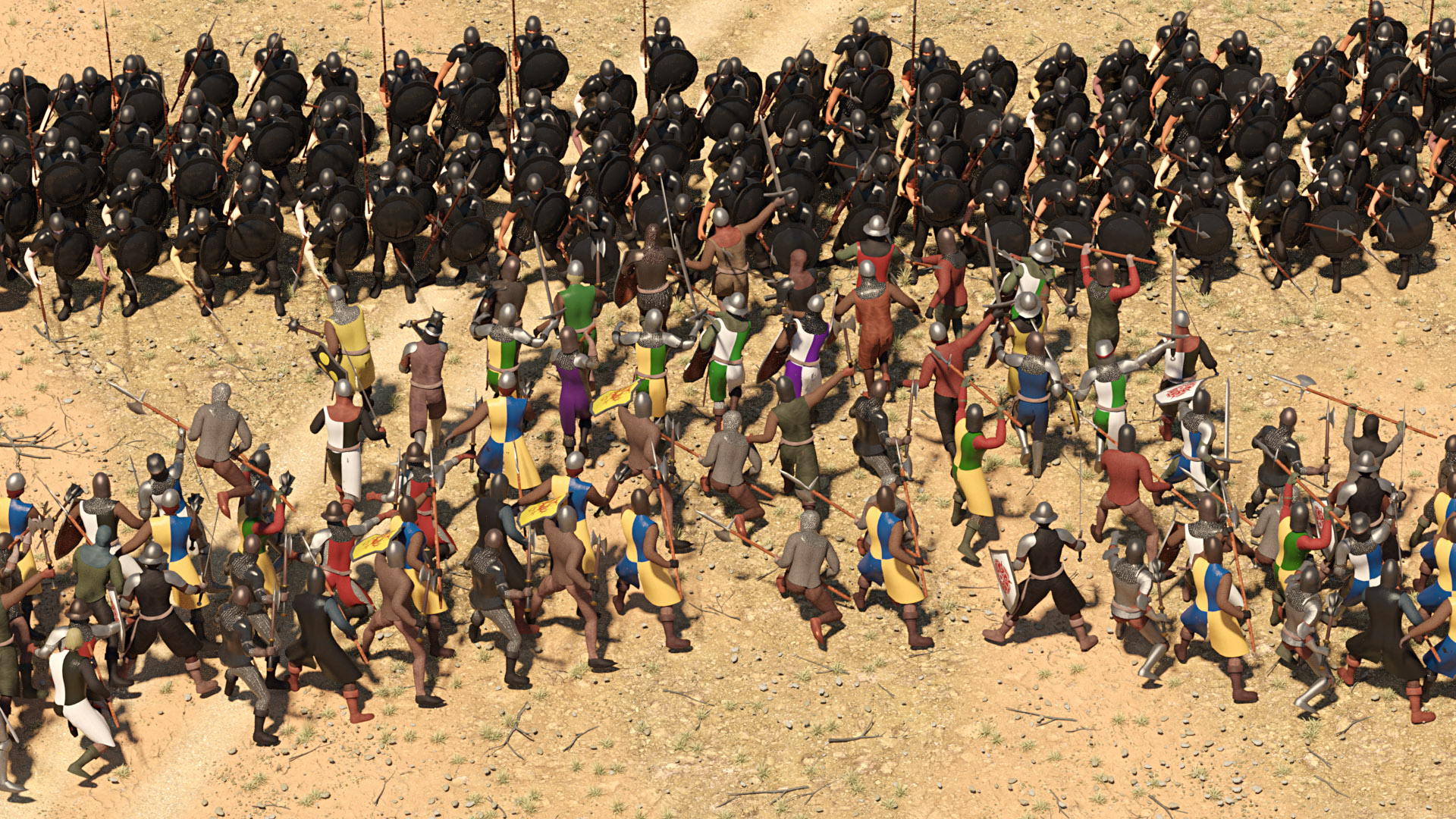 LowPoly Crowd Creator Expansion: Medieval Army | Daz 3D