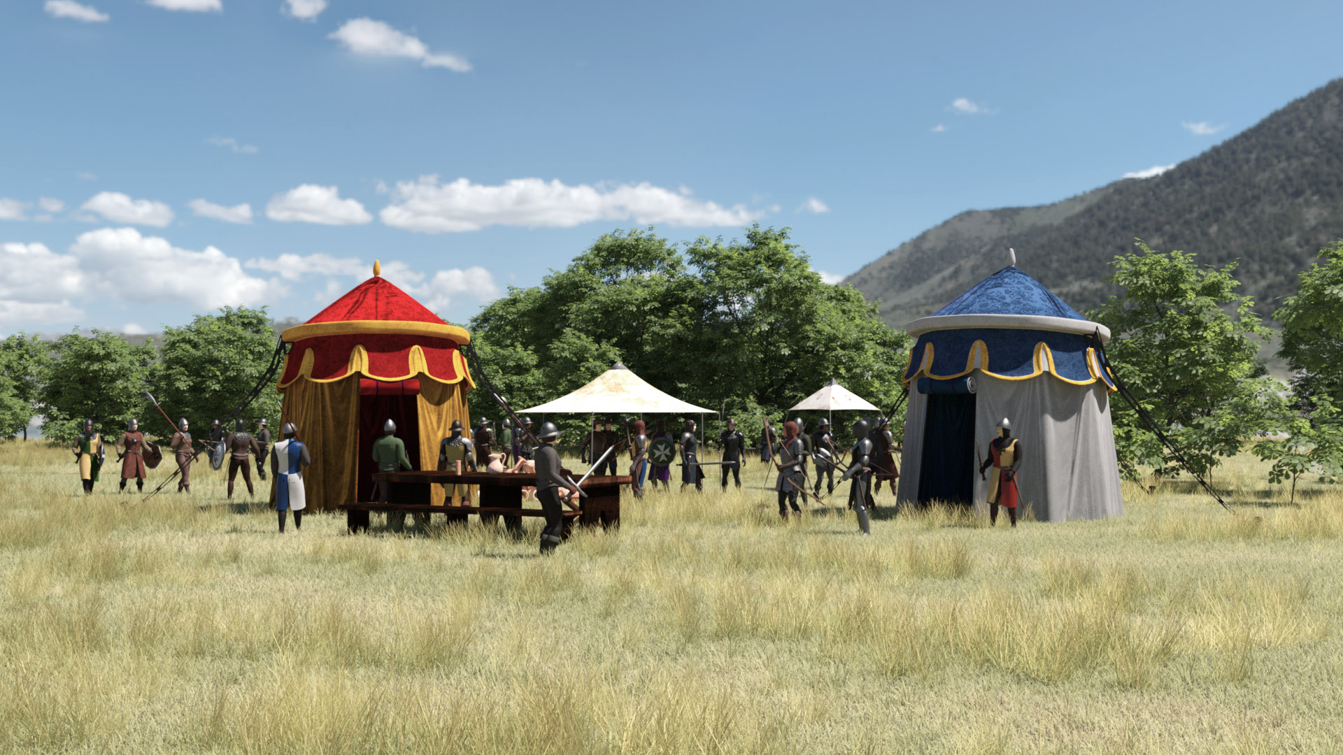LowPoly Crowd Creator Expansion: Medieval Army | Daz 3D