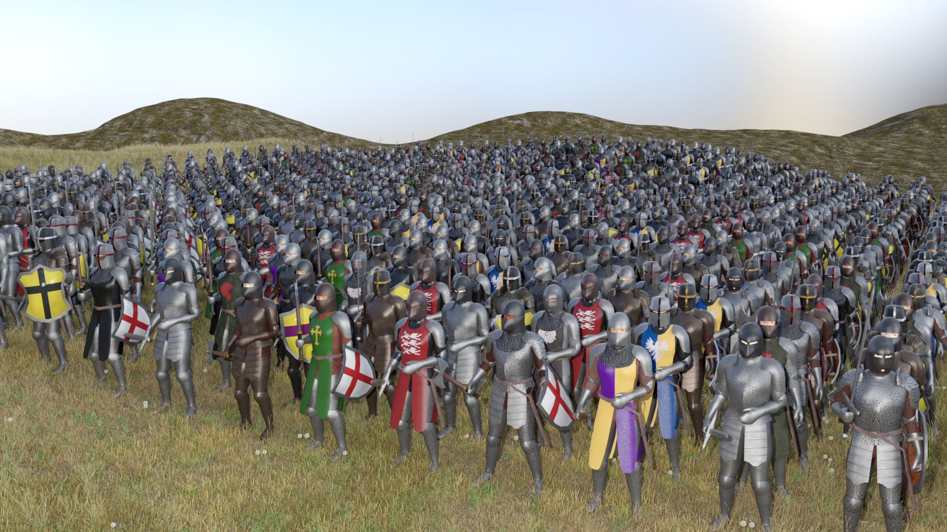 LowPoly Crowd Creator Expansion: Medieval Army | Daz 3D