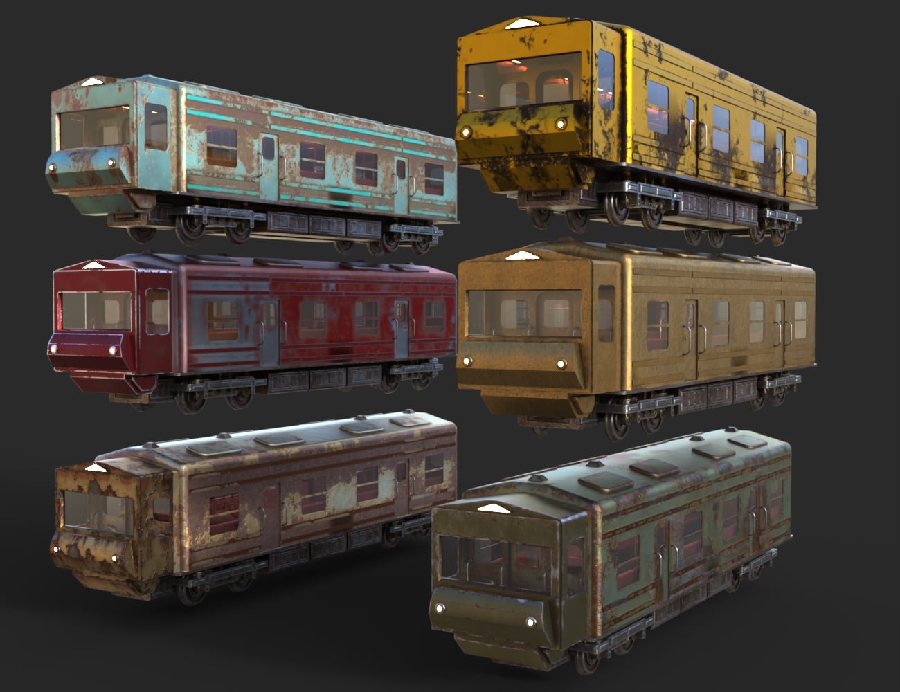 AP Post Apocalyptic Train Add-On | Daz 3D