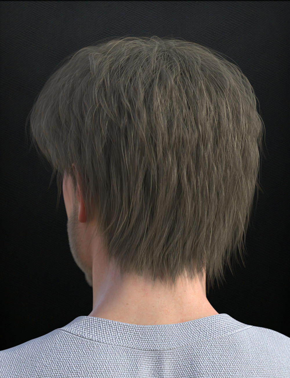 Short Wavy Hair and Beard for Genesis 9 | Daz 3D