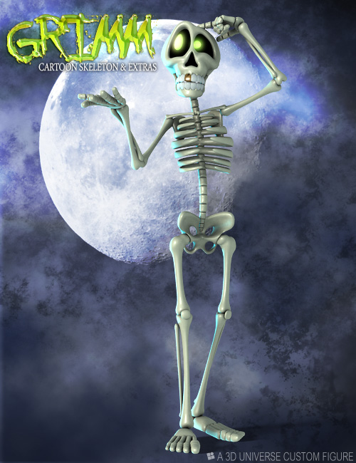 GRIMM The Toon Skeleton | Daz 3D