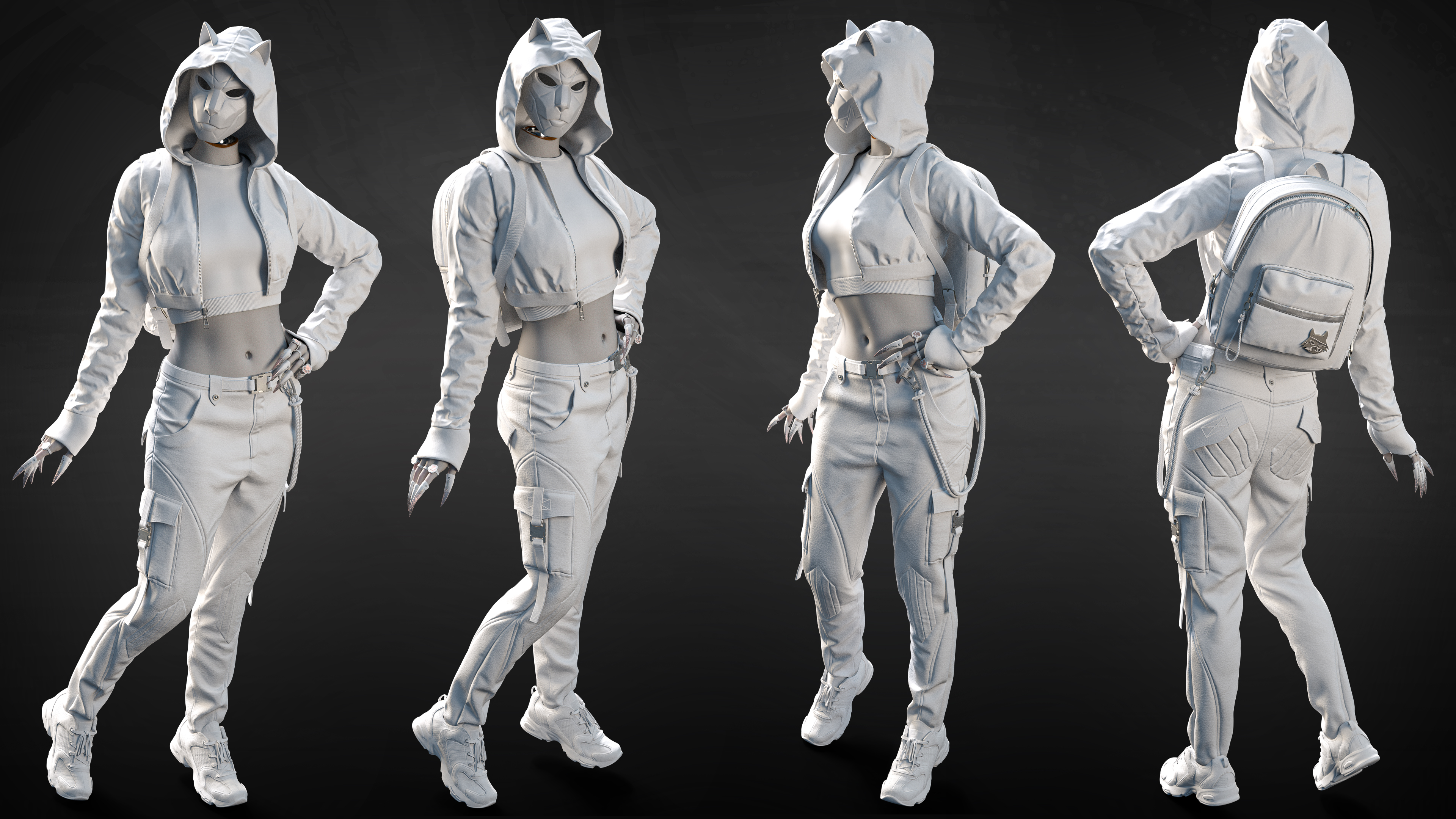 MiXu Paws HD Outfit for Genesis 9 | Daz 3D