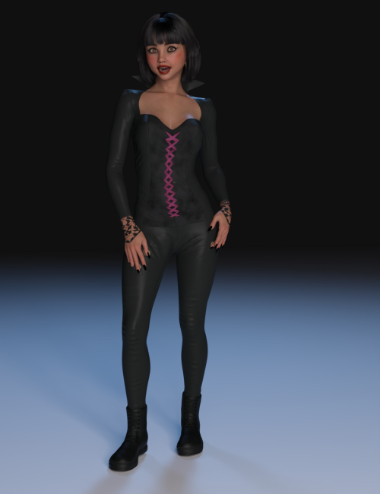 FG Romantic Goth Outfit for Genesis 9 | Daz 3D