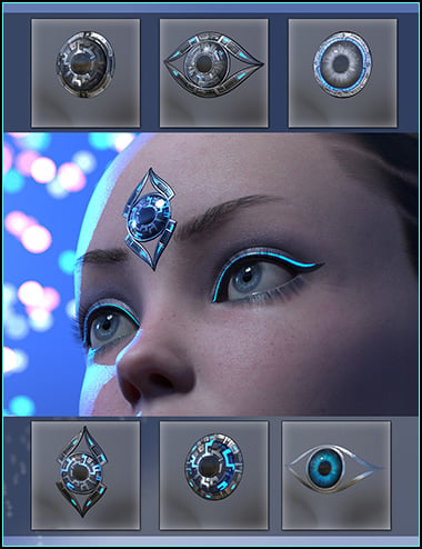 Sci-Fi Third Eye Builder for Genesis 9 | Daz 3D