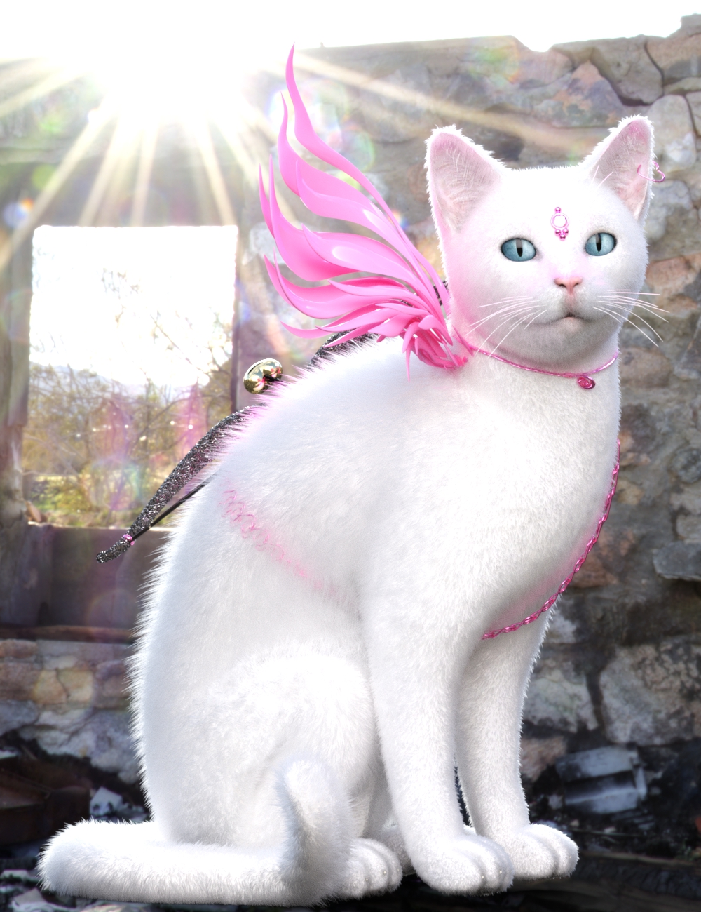 T3d Meow Cupid for Daz3d House Cat | Daz 3D