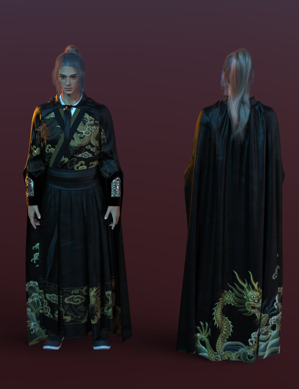 Lala Brocade Guard HD for Genesis 9 Masculine | Daz 3D