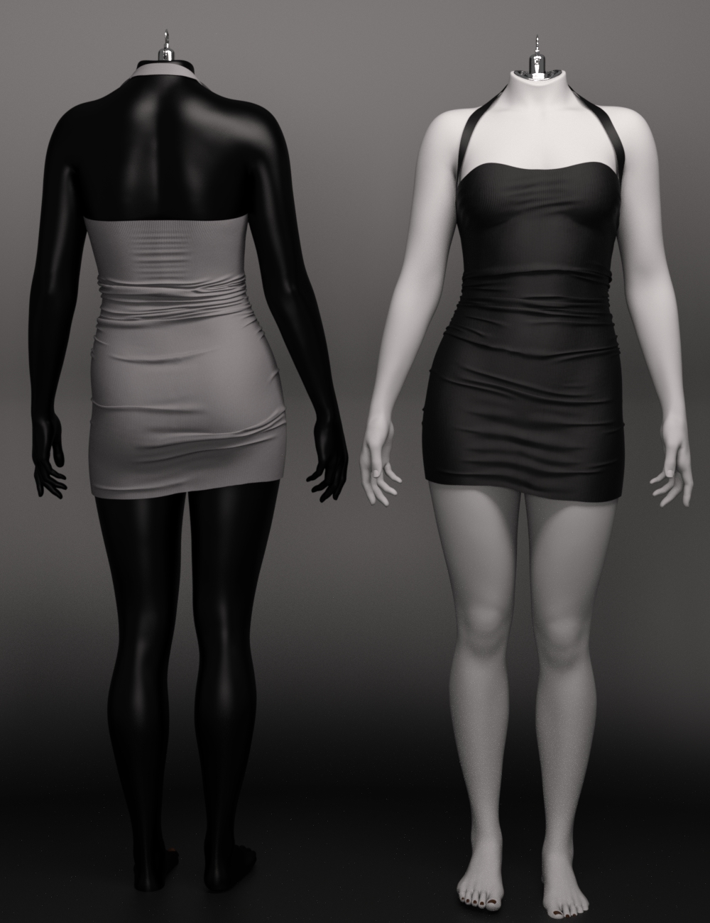 EG YNGE Halter Neck Dress, Hair and EG Lovely Poses Genesis 9 Bundle ...