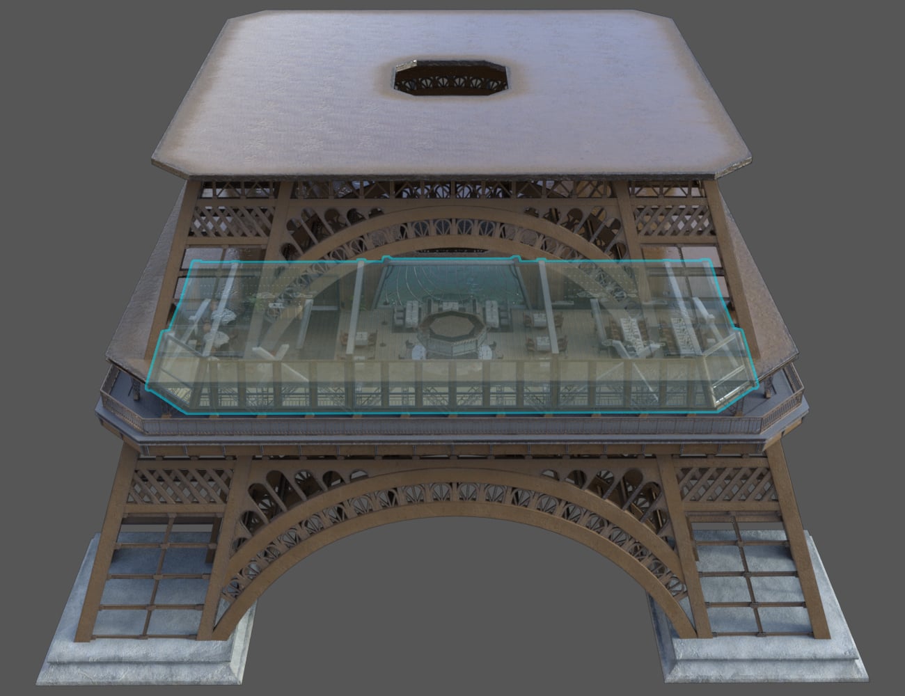 XI Rooftop Restaurant | Daz 3D