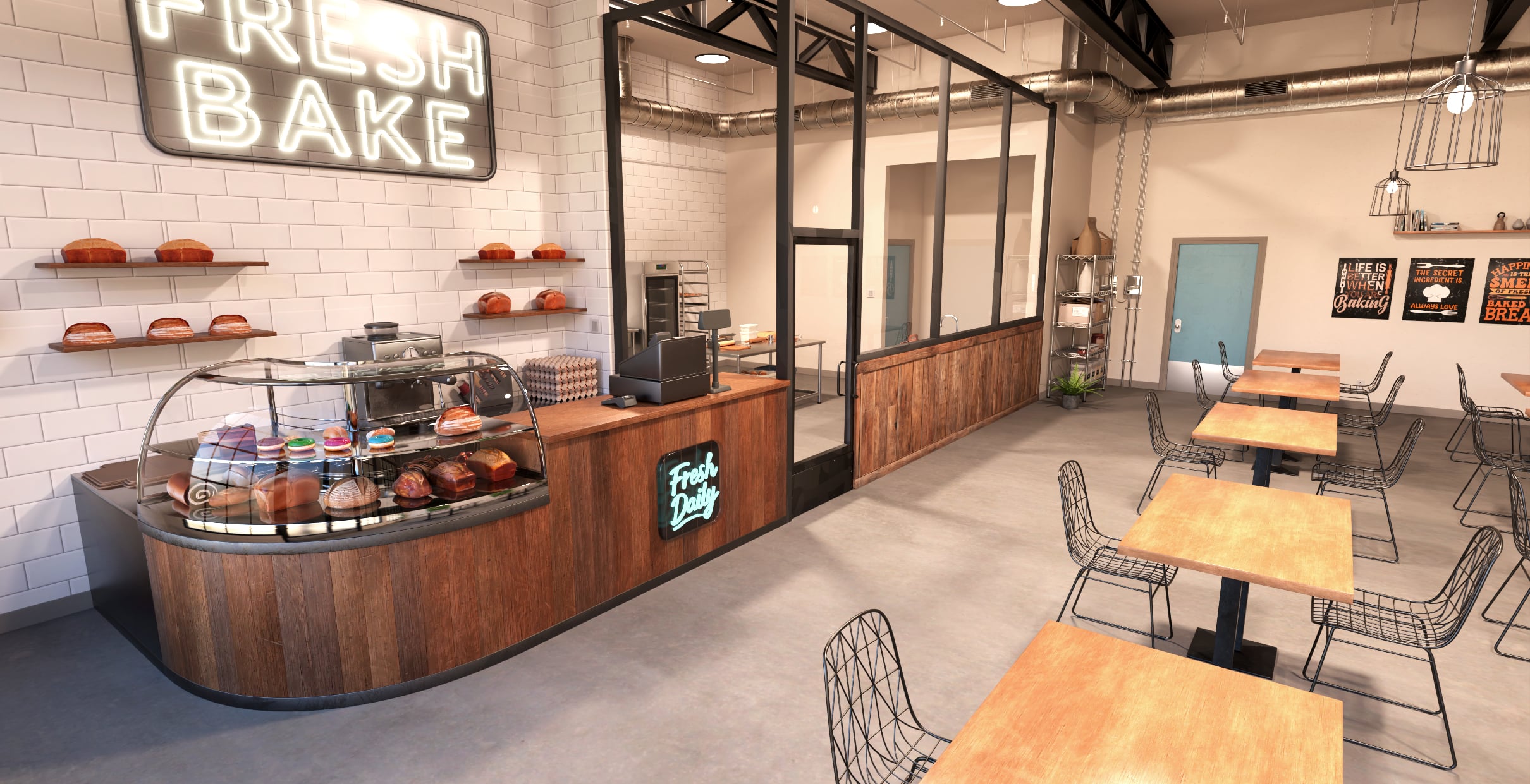 FG Cool Modern Bakery | Daz 3D