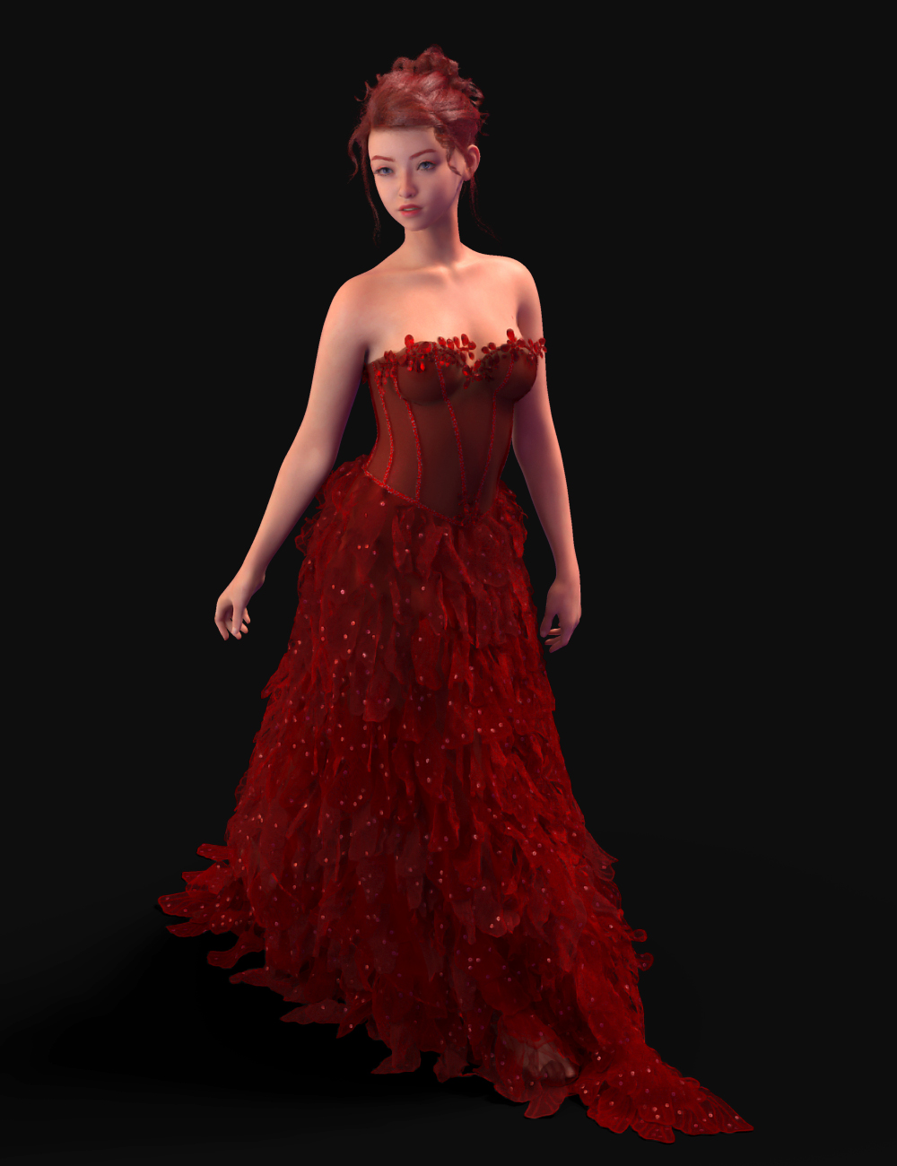 dForce Fairy Tale Wedding Dress for Genesis 9 | Daz 3D