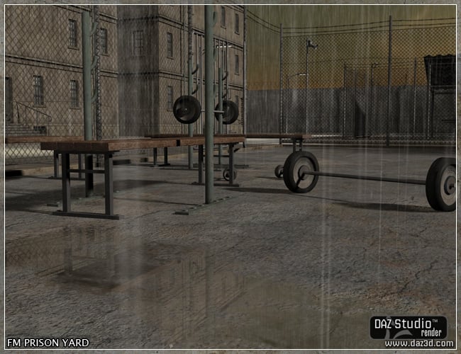 Prison Yard | Daz 3D