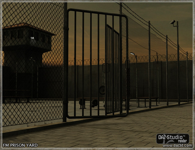 Prison Yard | Daz 3D