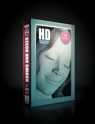 HD Essentials Brows and Noses for Genesis 9 | Daz 3D