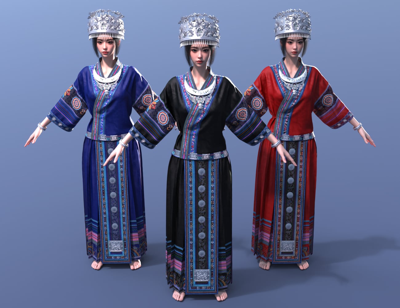 dForce Lala Miao Spirit Outfit for Genesis 9 | Daz 3D