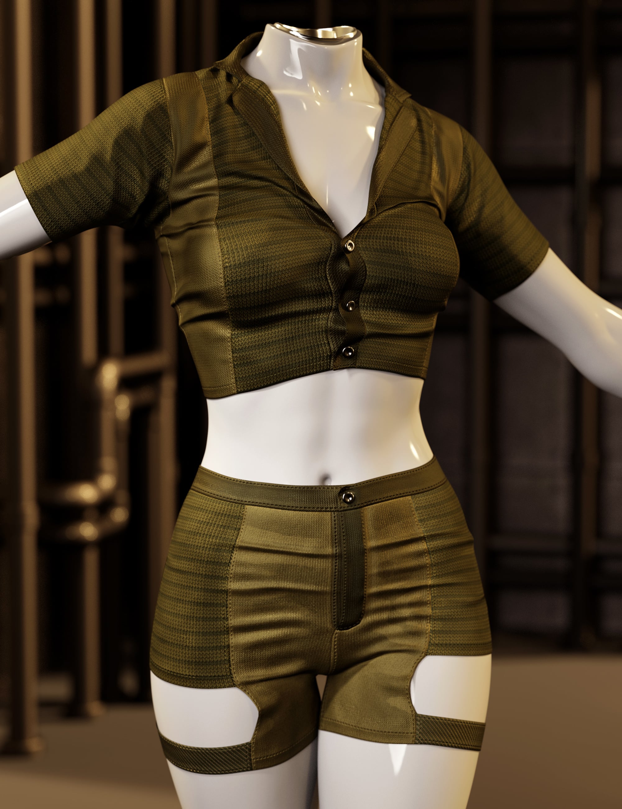Fantasy Textures Addon for Action Leather Outfit | Daz 3D