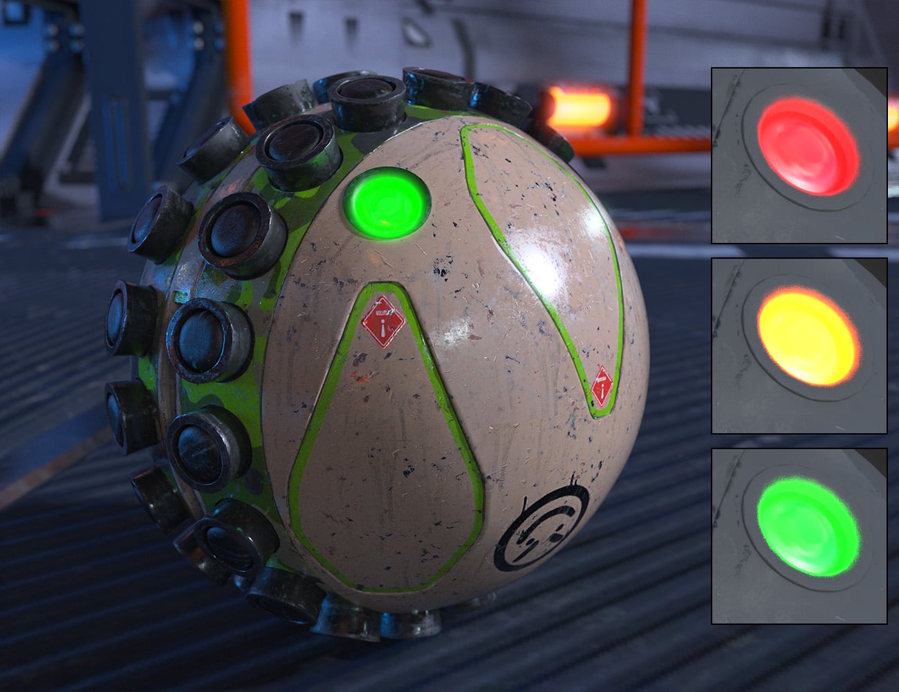 The Cog Regime Roller Drone | Daz 3D