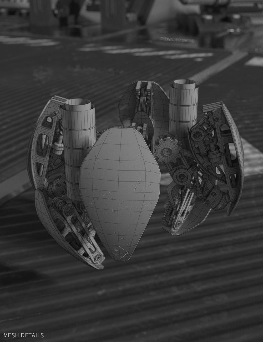 The Cog Regime Roller Drone | Daz 3D