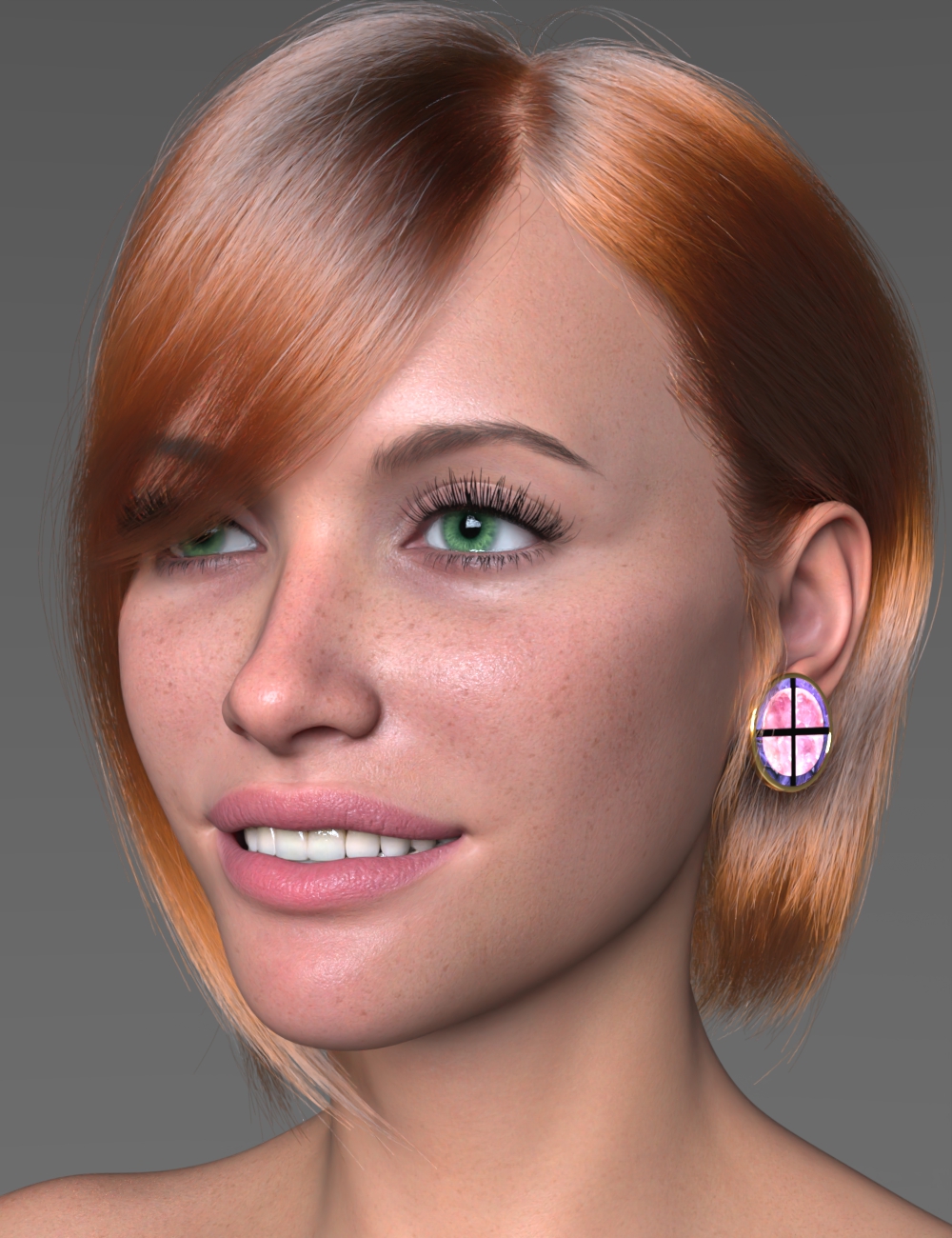 AP Charoite Quartz Studs For Genesis 9 | Daz 3D