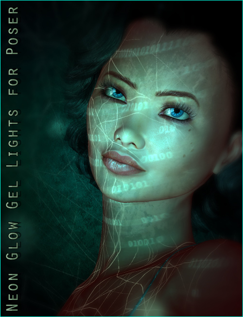 Neon Glow Light Gels for Poser | Daz 3D