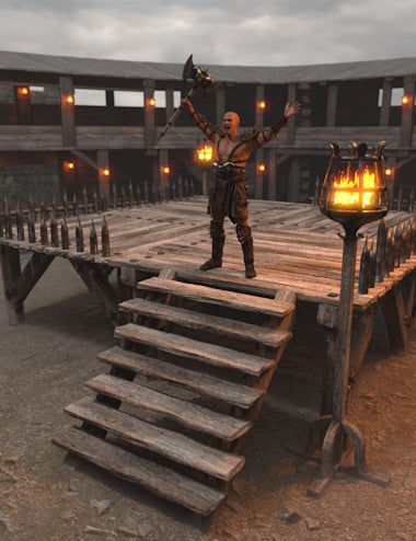 Wooden Arena Props 2 | Daz 3D