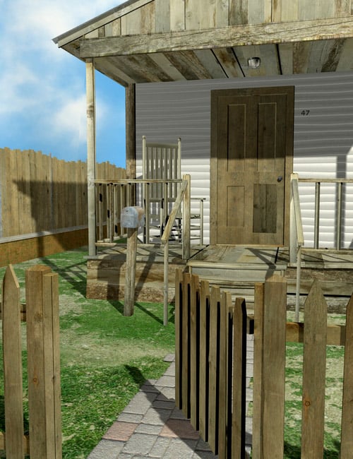 Exteriors Shotgun Shack | Daz 3D