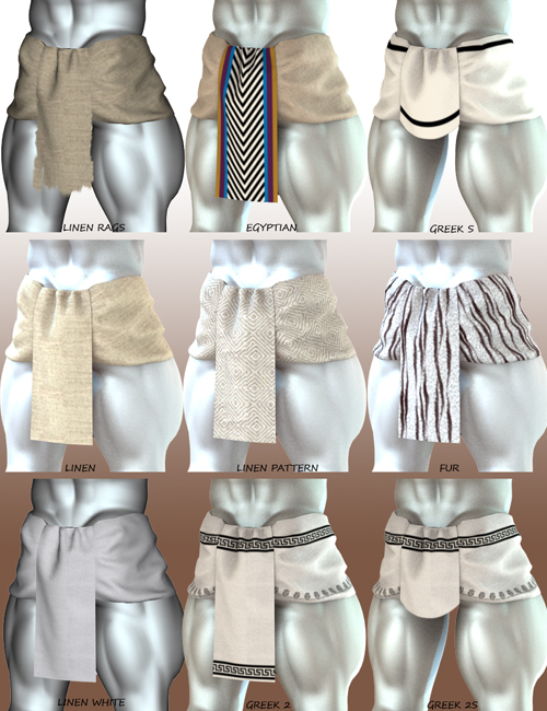 Dynamic Ancient Loincloth | Daz 3D