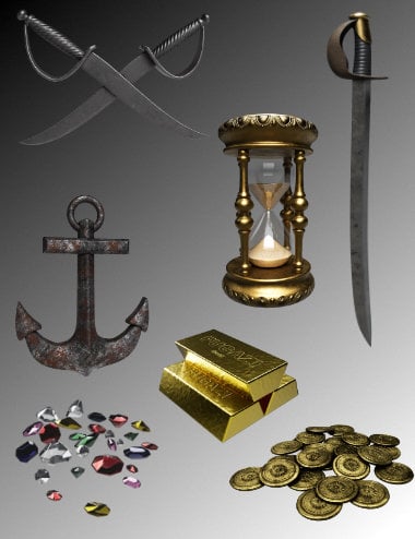 FG Pirate Props | Daz 3D
