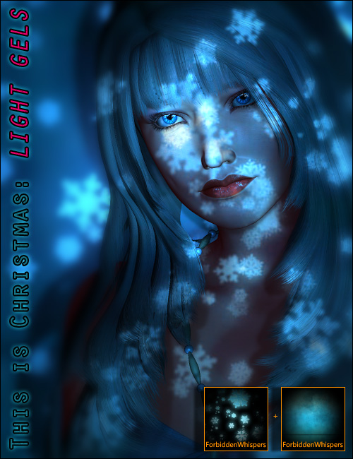 Xmas Light Gels for Poser | Daz 3D