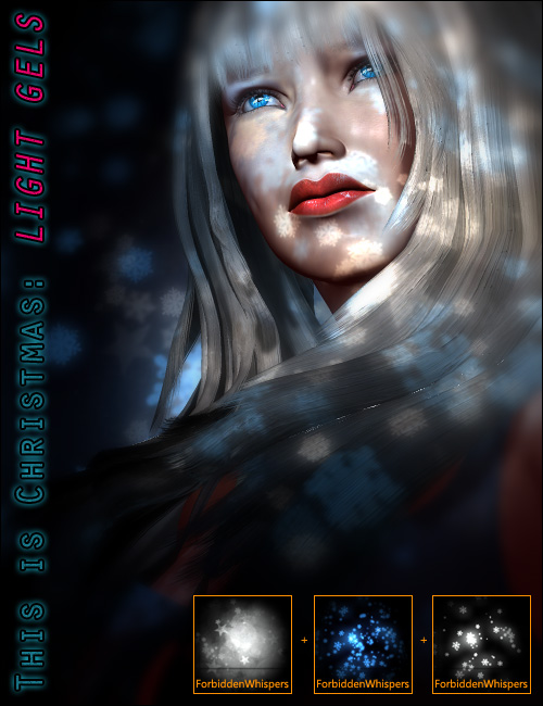 Xmas Light Gels for Poser | Daz 3D