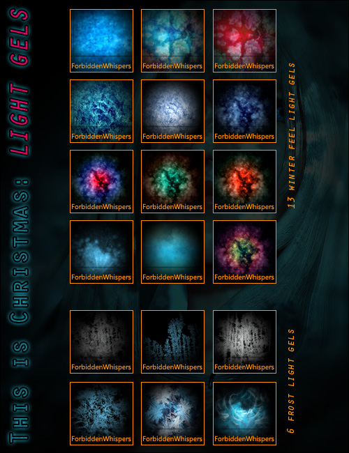 Xmas Light Gels for Poser | Daz 3D