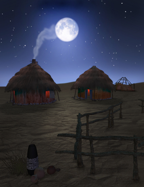 African Village Toolkit by AM | Daz 3D